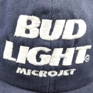 Budweiser | Accessories | Vintage 99s Bud Light Micro Jet Strapback Hat ...
